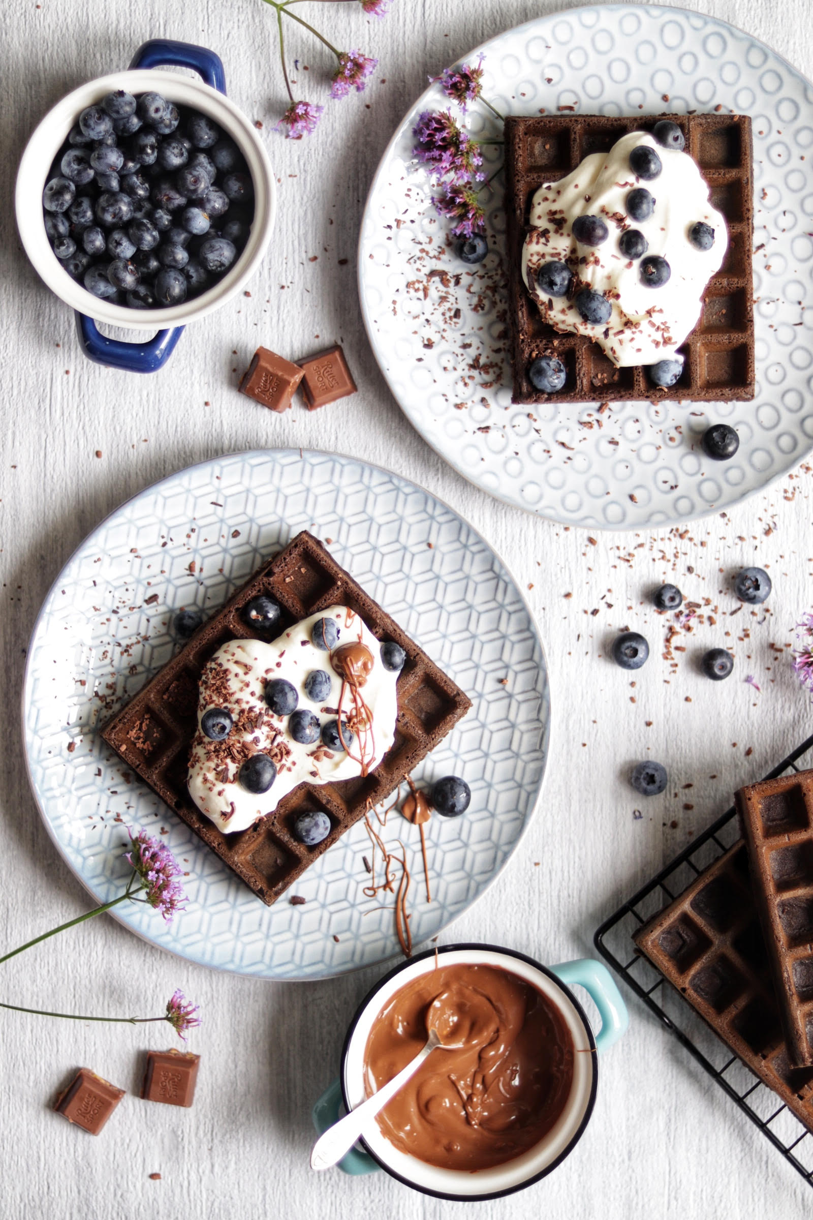 Gofry czekoladowe - Fiery Kitchen