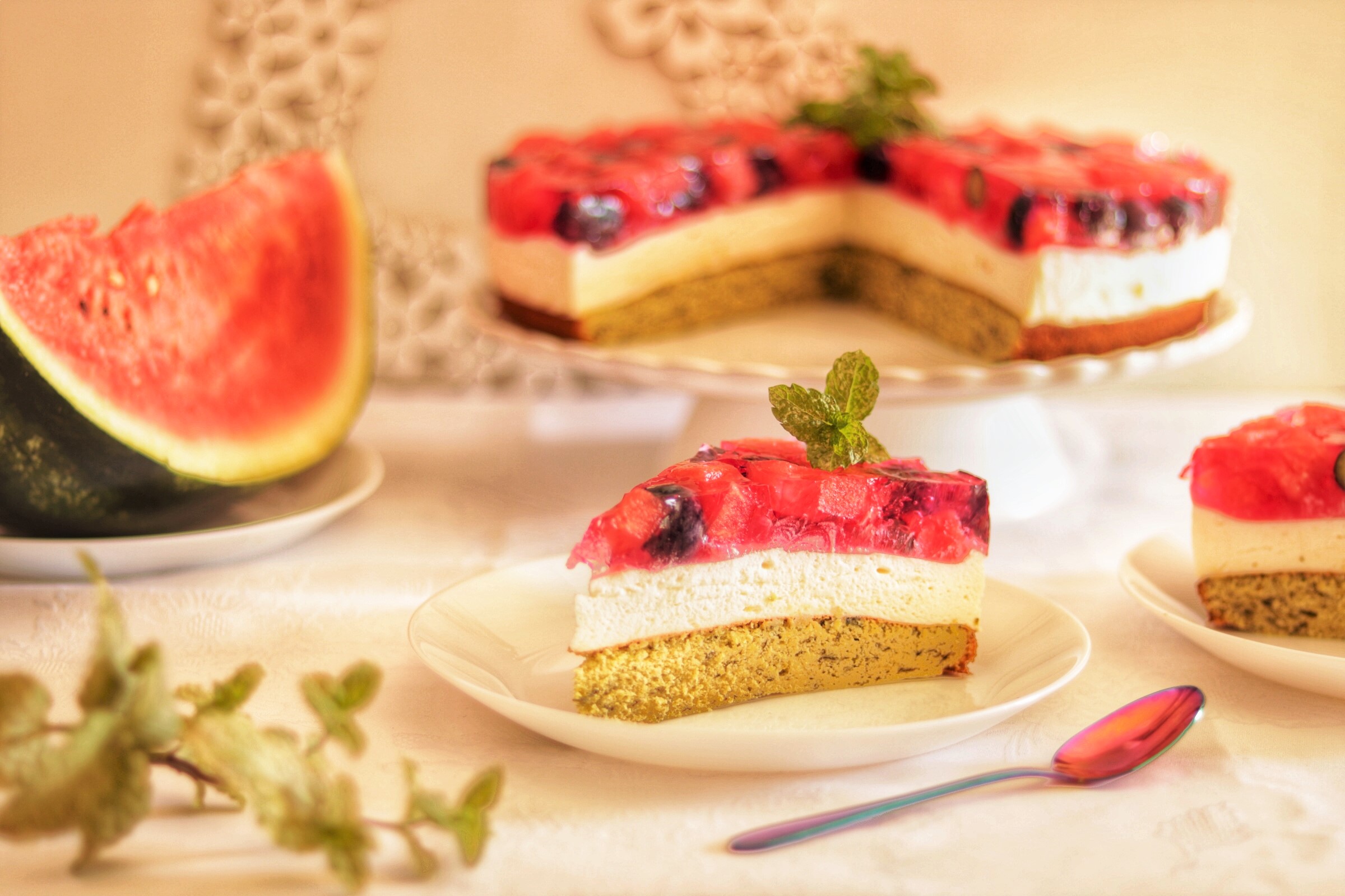 Ciasto arbuz - Fiery Kitchen